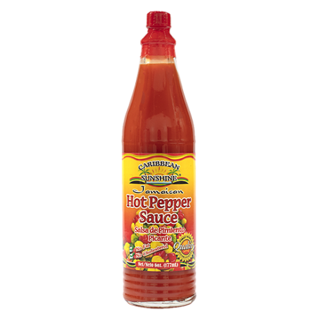 Caribbean Sunshine Jamaican Hot Pepper Sauce.